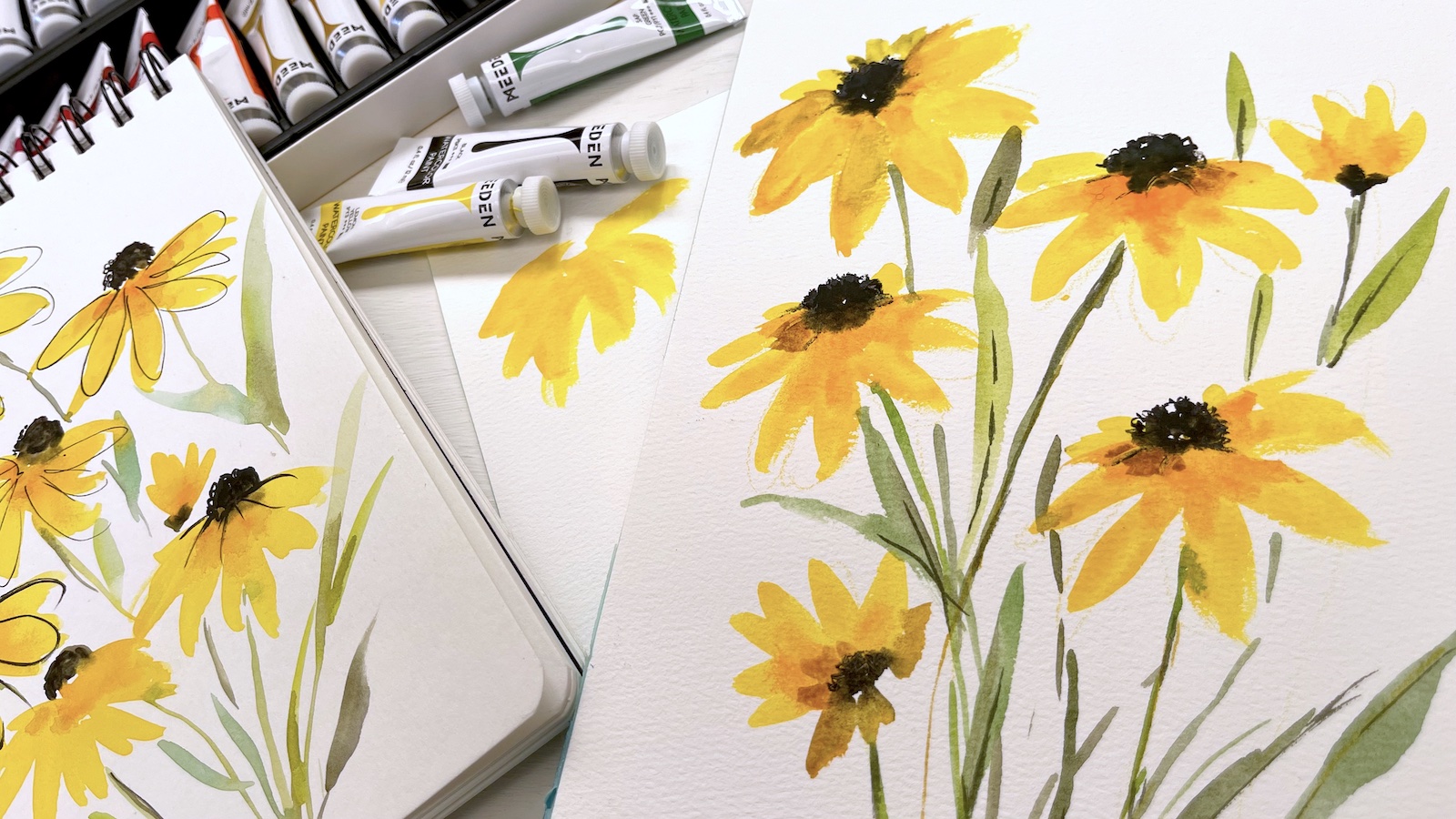 Tutorials using Traditional Watercolors | Diane Antone Studio